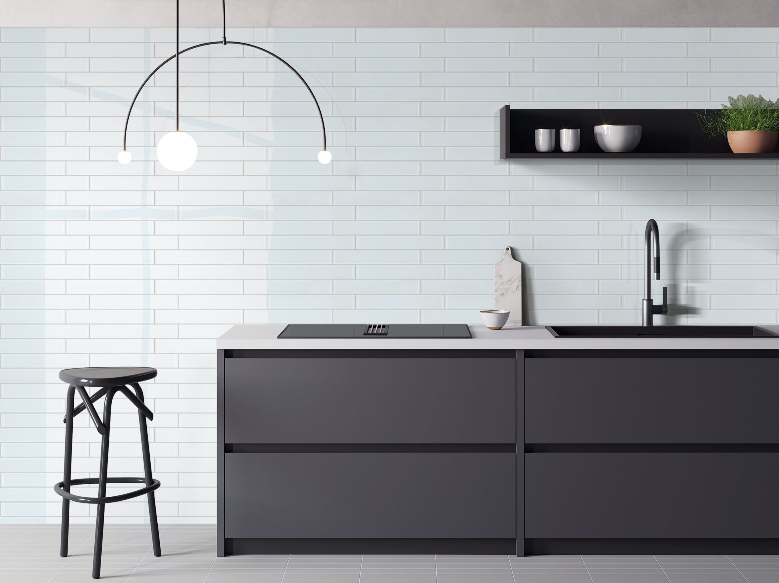 Nooi Deco Glass Brick 1 Blanco